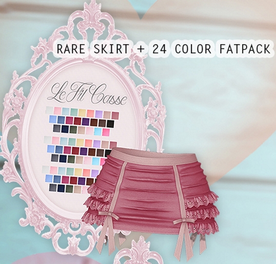 Second Life Marketplace - {le fil casse} Lydia Skirt COLORS Freya RARE ...