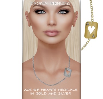 Second Life Marketplace - Broken Princess- Ace of Hearts Necklace