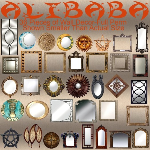 Second Life Marketplace - Alibaba Wall Decor 1 - full perms Alphas