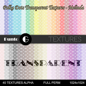 Second Life Marketplace - Polka Dots Textures - Melinda [Solid ...