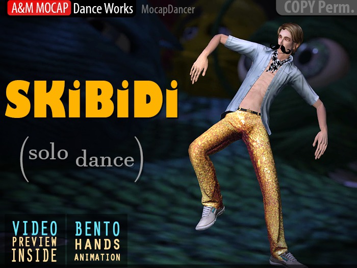Second Life Marketplace - A&M: SKiBiDi - dance animation (Bento) :: # ...