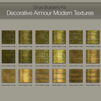 Second Life Marketplace - Decorative Armour Plate - Modern - Skye ...