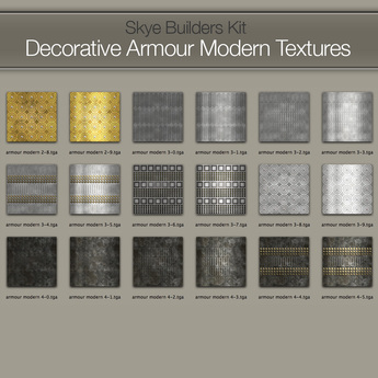 Second Life Marketplace - Decorative Armour Plate - Modern - Skye ...