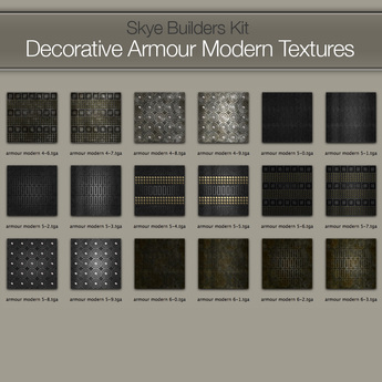 Second Life Marketplace - Decorative Armour Plate - Modern - Skye ...