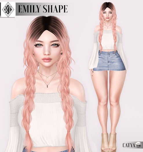 Second Life Marketplace - ~RT~ Emily Shape for Catwa HEAD Catya