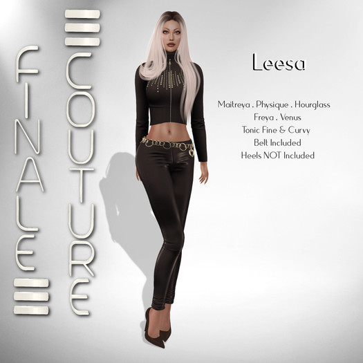Second Life Marketplace - Finale Couture Leesa - Brown(Boxed)