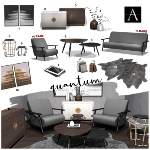 Second Life Marketplace - #6 Architect. Quantum Side Table (2)