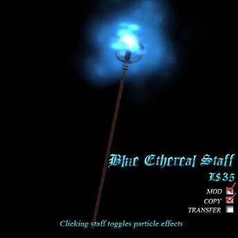 Second Life Marketplace - Blue Ethereal Staff