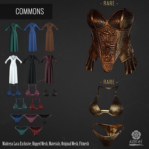 Second Life Marketplace - [Azuchi] Merida Bra *Maitreya* Teal