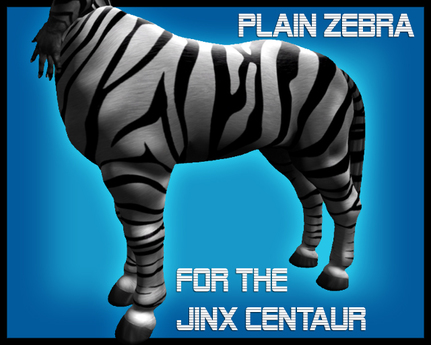 Second Life Marketplace - Keyce - Plain Zebra Applier for Jinx Centaur