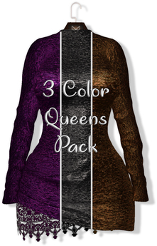 Second Life Marketplace - [[ Masoom ]] Isla Dress- 3 colors Queen Pack