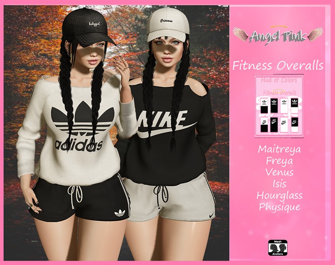 Second Life Marketplace - {AP}Fitness overalls{Maitreya,Belleza,Slink}