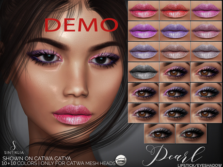 Second Life Marketplace - Sintiklia - Lipstick&eyeshadow Pearl(CATWA ...