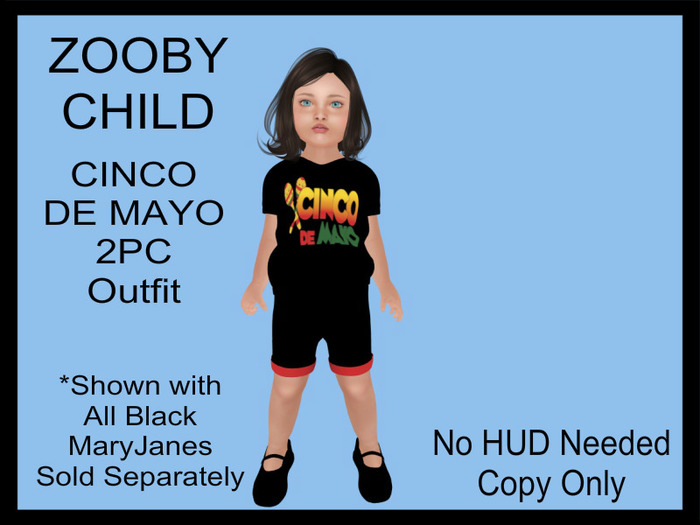 Second Life Marketplace - Steph-O-Bee's - CINCO DE MAYO Outfit (Zooby)