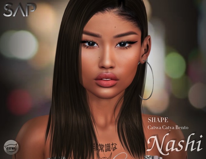 Second Life Marketplace - Sap ~ Nashi Shape - (Blasian) Catwa Catya ...
