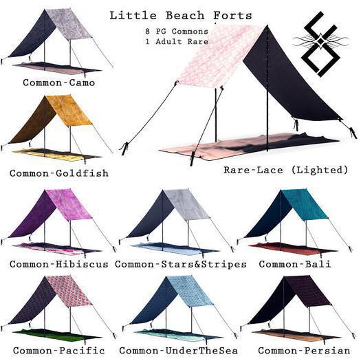 Second Life Marketplace - Stockholm&Lima: Little Beach Fort-Camo [bxd]