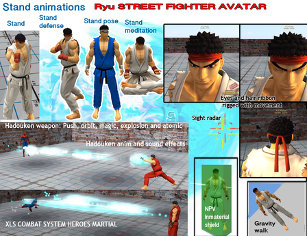 Second Life Marketplace - Ryu Street Fighter Avatar