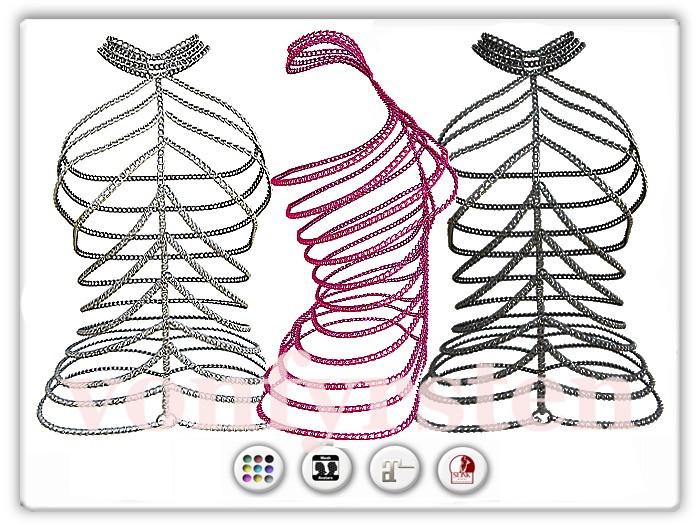 Second Life Marketplace - VonFyrsten 084 Chain me up Harness Maitreya ...