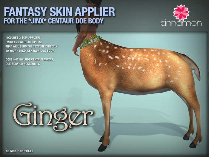 Second Life Marketplace - *CINNAMON* Jinx Centaur (doe body) - Ginger