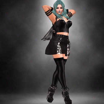 Second Life Marketplace - Kemono Island - School girl goth outfit