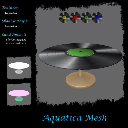 Second Life Marketplace - Aquatica Mesh - AM024303 Table