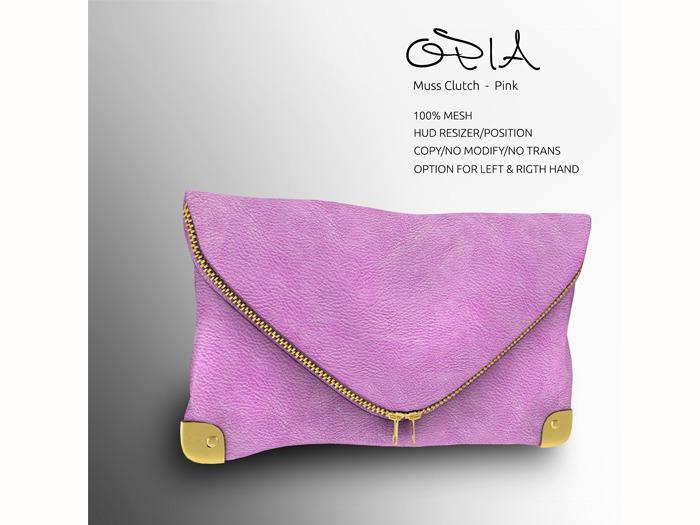 Second Life Marketplace - OPIA Muss Clutch Pink