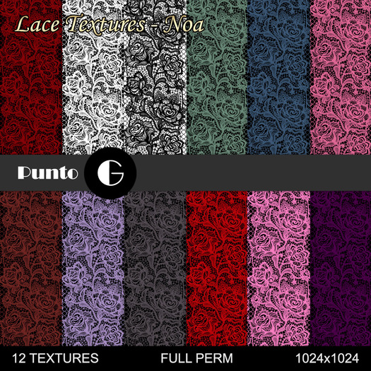 Second Life Marketplace - Lace Textures - Noa