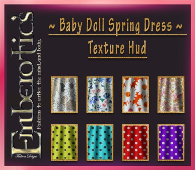 Second Life Marketplace - Emberotic's ~ Spring Baby Doll Dress ~ and ...
