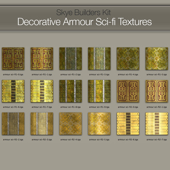 Second Life Marketplace - Decorative Armour Plate - Sci-fi - Skye ...