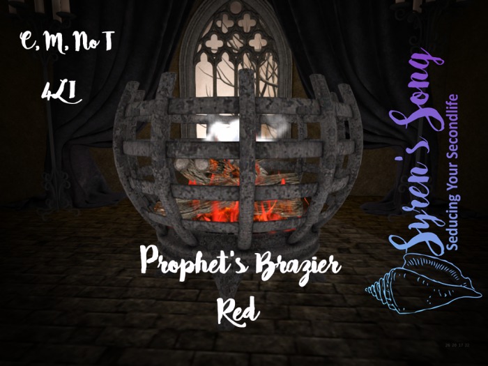 Second Life Marketplace - Syren's Song (Add Me!)- Prophet's Brazier Red