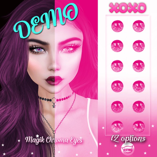 Second Life Marketplace - XOXO / DEMO Magik Chroma Eyes / (Catwa)