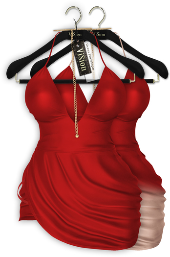 Second Life Marketplace - {ViSion} - Penelope Dress - Red - Maitreya ...