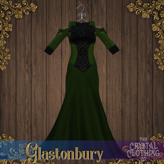 Second Life Marketplace - [CC Co.] Glastonbury - Gown - Midnight Emerald