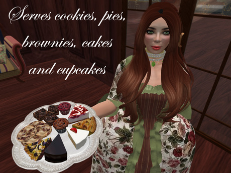 Second Life Marketplace - Tea service & dessert wearable trays- gives ...
