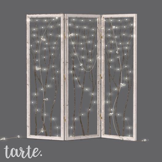 Second Life Marketplace - tarte. woodland room divider (white)