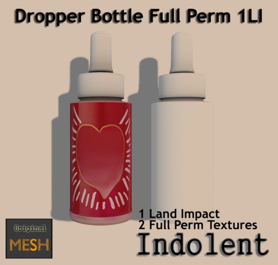 Second Life Marketplace - [INDO] Dropper Bottle Full Perm 1LI
