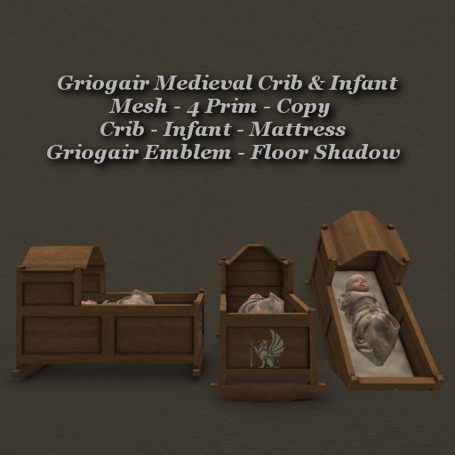 Second Life Marketplace - Griogair Medieval Crib & Infant