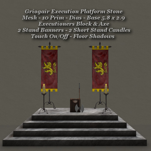 Second Life Marketplace - Griogair Execution Platform Stone