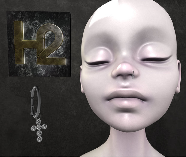 Second Life Marketplace - H2 - Piercing septum cross diamond