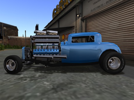 Second Life Marketplace - Raccoon Racing - Buzzard Hot Rod