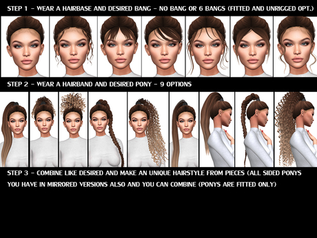 Second Life Marketplace - Fitted Hair Creator for Second Life + .dae ...