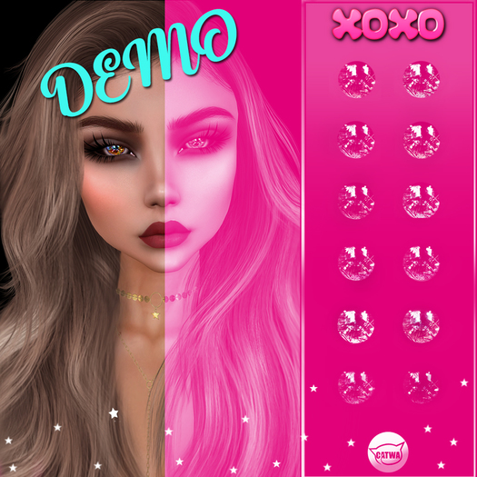 Second Life Marketplace - XOXO / DEMO Mettalic Chromatic Eyes (Unisex ...