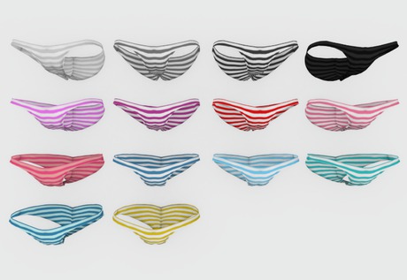 Second Life Marketplace - Striped shorts texture mod for =ASR= Sophia ...