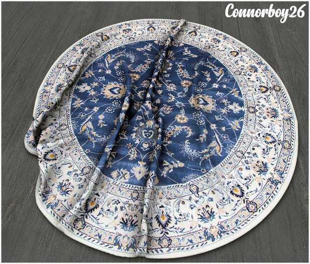 Second Life Marketplace - 1. ROUND VICTORIAN CRUMPLED RUG CB26 C/M