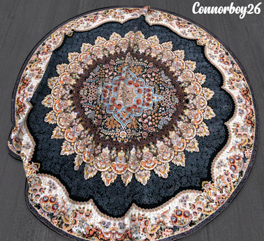 Second Life Marketplace - 6. ROUND VICTORIAN CRUMPLED RUG CB26 C/M