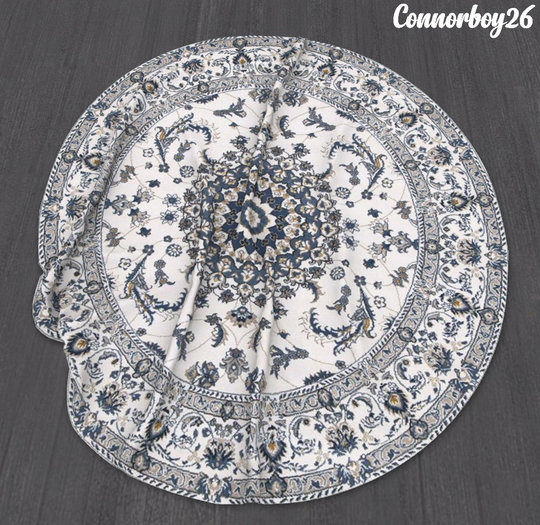 Second Life Marketplace - 11. ROUND VICTORIAN CRUMPLED RUG CB26 C/M