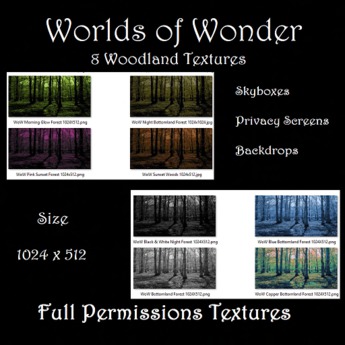 Second Life Marketplace - WoW 8 Woodland Textures