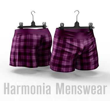 Second Life Marketplace - Menswear Harmonia Bordeaux Tartan Asher ...