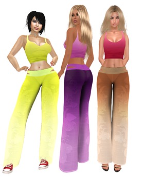 Second Life Marketplace - Allie Top and Pants Outfit DEMO