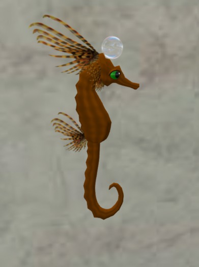 Second Life Marketplace - (7S) Common Fish: Brown Frill Seahorse